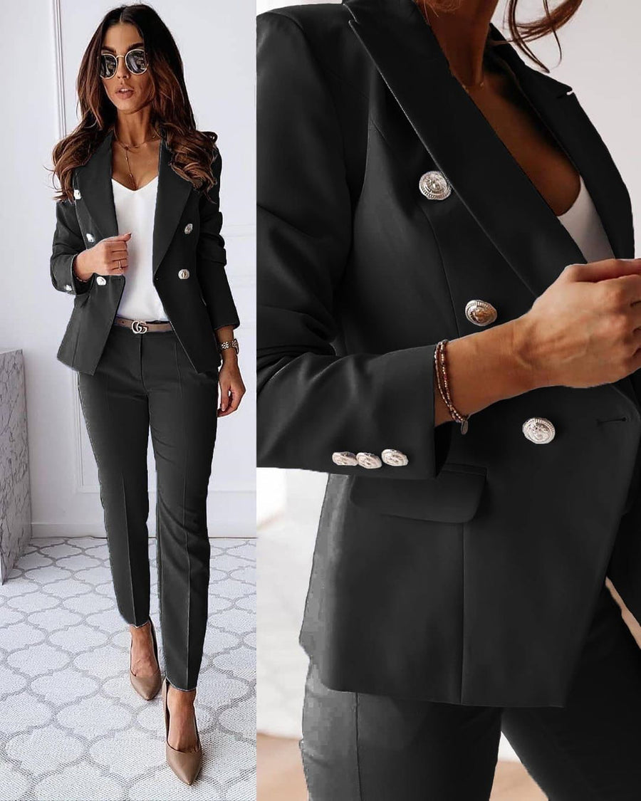 Celeste | Women’s Double-Breasted Blazer Set